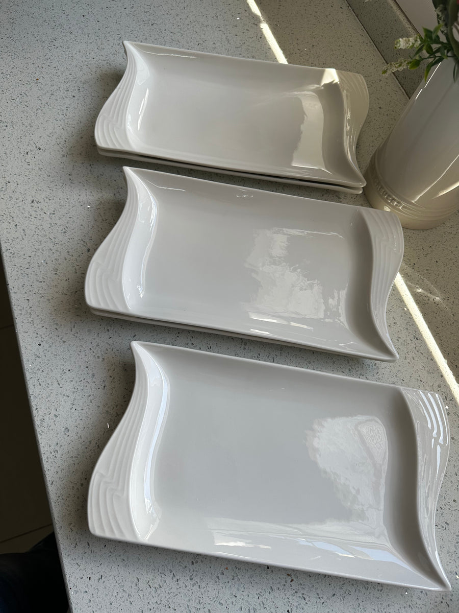 Small rectangle platter plates x6 – Be Classic Homeware SA
