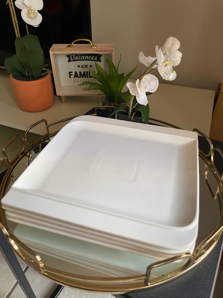 Square Design Plates X4 – Be Classic Homeware SA